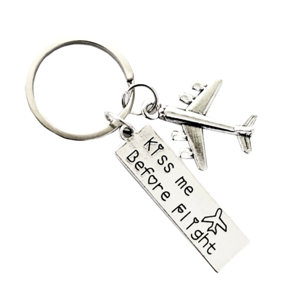 Mini Keychain Kiss me Remove before flight Pilot Flight Attendant – PU ...