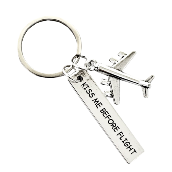Mini Keychain Kiss me Remove before flight Pilot Flight Attendant – PU ...