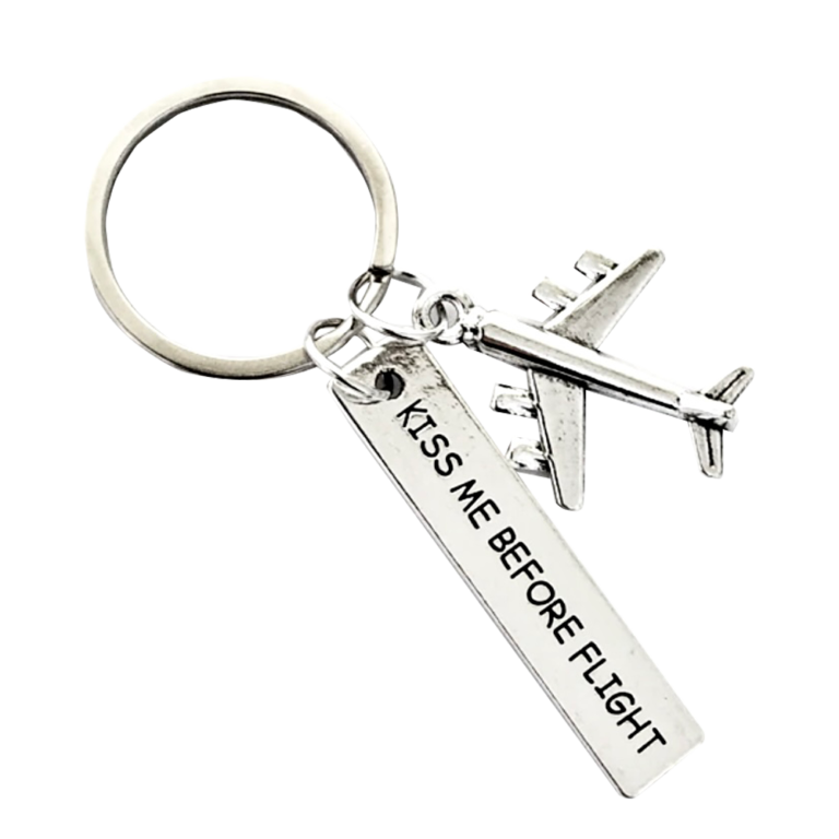 Mini Keychain Kiss me Remove before flight Pilot Flight Attendant – PU ...
