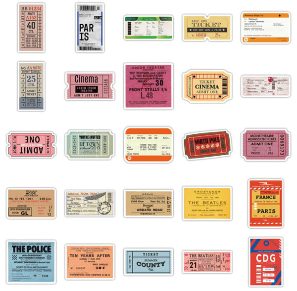 Airline logo Boarding pass stickers Luggage Decoration – PU AIR KOREA