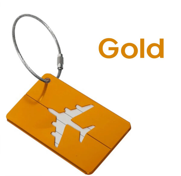 Aluminium Luggage baggage Suitcase Name Tag Airplane Airport Travel ...