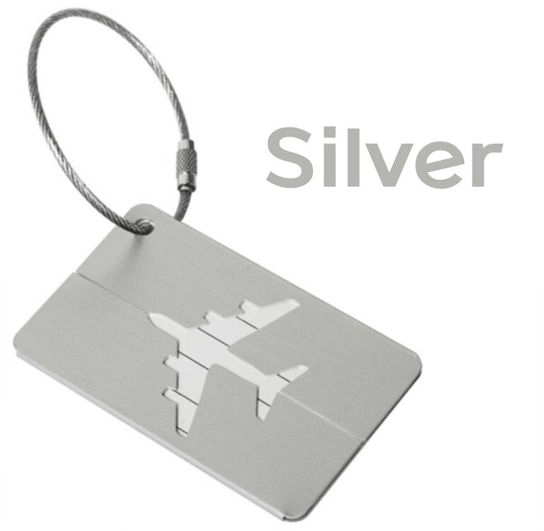 Aluminium Luggage baggage Suitcase Name Tag Airplane Airport Travel ...