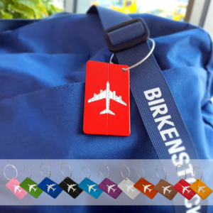 Aluminium Luggage baggage Suitcase Name Tag Airplane Airport Travel ...