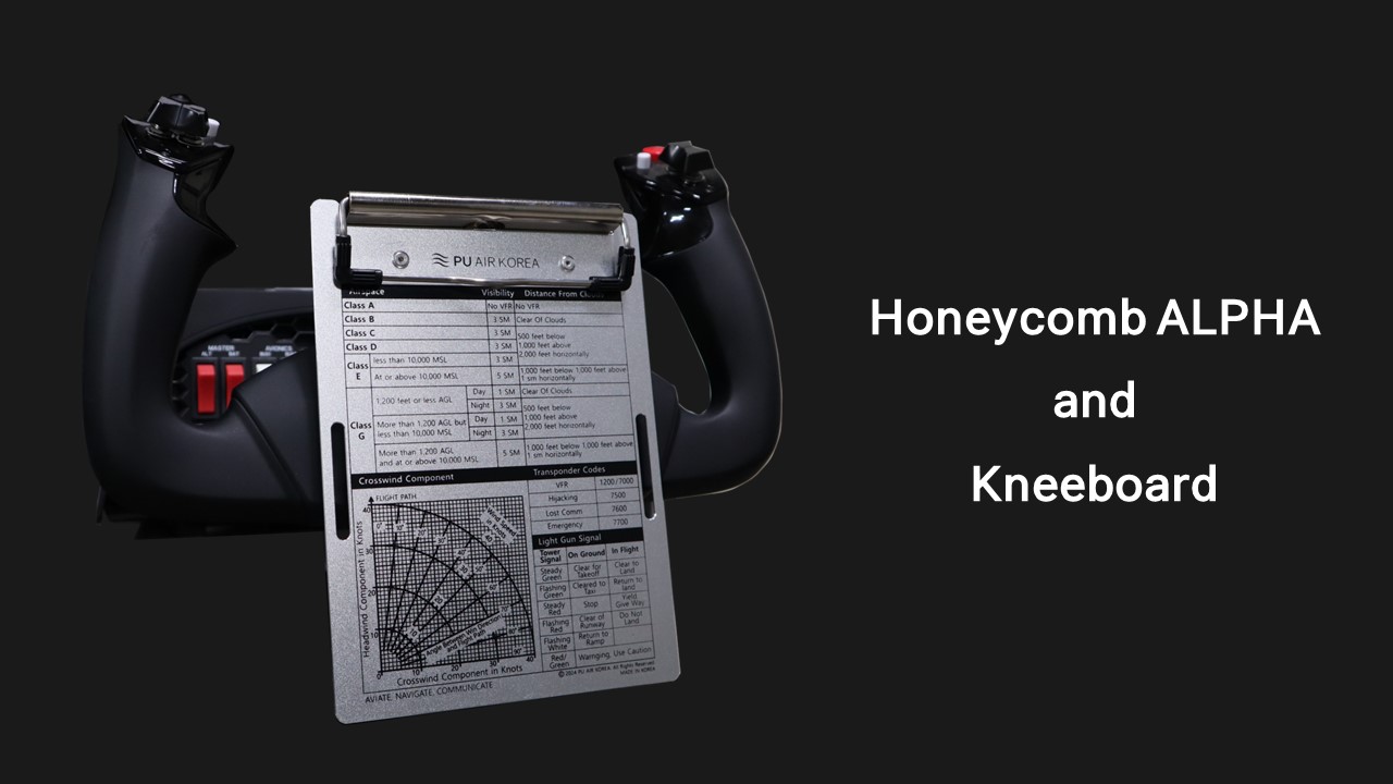 Honeycomb alpha yoke mount pilot kneeboard – PU AIR KOREA